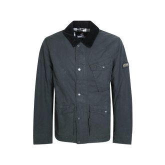 Barbour Winter Drifter Washed Waxed-cotton Military Jacket