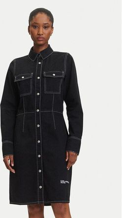 Karl Lagerfeld Jeanskleid A3W13015 Dunkelblau Regular Fit