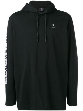 Marcelo Burlon sweat &agrave; capuche &agrave; imprim&eacute; graphique - Noir