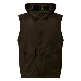 C.P. Company C.p. Company, Homme, Vestes, Noir, Taille: M Shell-R Goggle Gilet