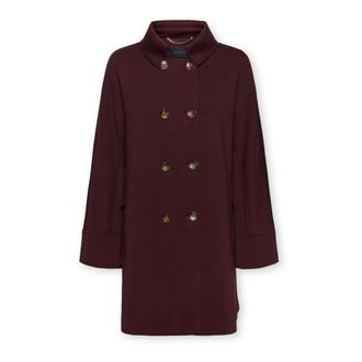 Elena Miro Femme, Manteaux, Rouge, Taille: 52 FR Manteau Scuba