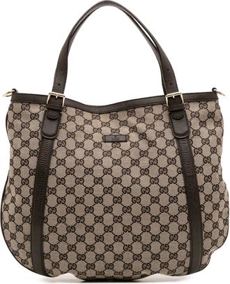 Gucci sac à main en toile GG (2016-2025) - Marron
