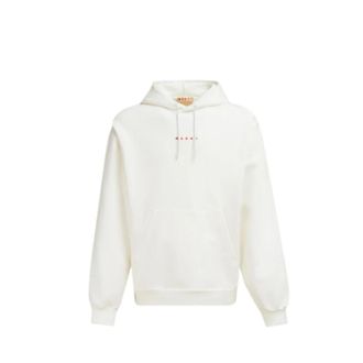 Marni Baumwoll-Kapuzenpullover - - Sweatshirts & Hoodies - Herren - Wei&szlig; - XL