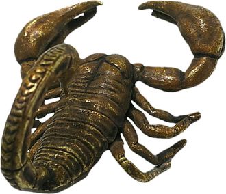 Lurrose Vintage Metall Skorpionfigur Retro Stil Handgefertigt Lebensnahe Skulptur Desktop Deko für Büro Wohnzimmer Schreibtisch Verzierung