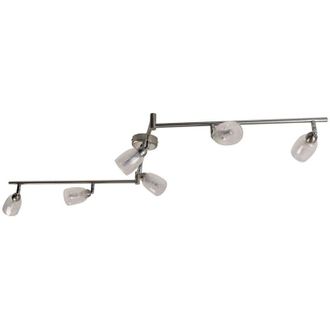 Globo Lighting Plafonnier led spots en verre lampe pivotante spots d&eacute;clairage mobiles Globo 502356-6
