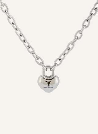 Marc Jacobs Halskette Balloon Heart Lock Pendant silber