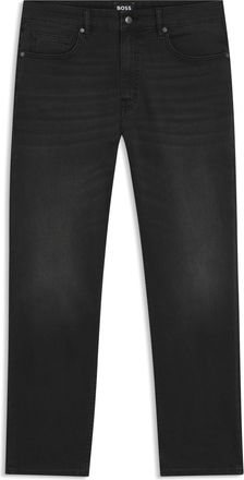 BOSS Herren H-Anderson IN Relaxed-Fit Jeans aus schwarzem Stretch-Denim Anthrazit 38/34