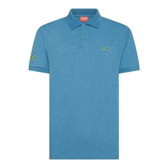 Sun 68 Kurzarm-Poloshirt - - Tops - Herren - Blau - L