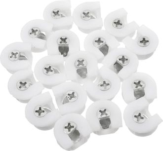 PartyKindom 30 Stück Teiliges Kunststoff Regalbodenträger Verstellbare Möbel Regalstützen Transparente Fachbodenträger für Schränke Kleiderschränke und Vielseitig