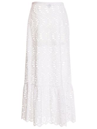 Giambattista Valli Womens White Cotton Mini Skirt