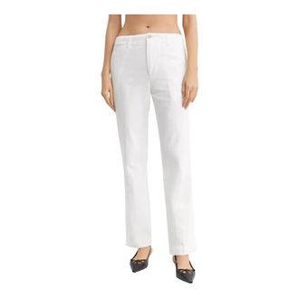 Fay Wei&szlig;e Loose Fit Chino Hose - - Trousers - Damen - Wei&szlig; - W27