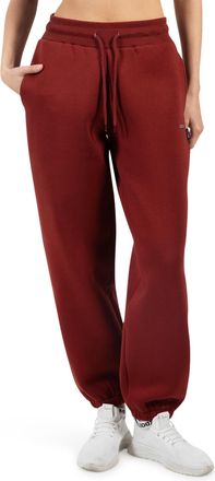 Smilodox Jogginghose Damen Lyanna, Oversize Sweatpants mit Taschen, Kordelzug am Bund, Metalllabel auf dem Oberschenkel, weichem Material, Bequeme Freizeithose