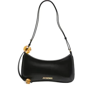 Jacquemus Le Bisou Perle Leather Shoulder Bag