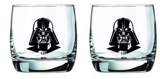 Star Wars Glas-Set - Darth Vader - Sammlerst&uuml;ck-Geschenk-Set mit 2 Cocktailgl&auml;sern - 284 ml Fassungsverm&ouml;gen - klassisches Design - schwerer Boden