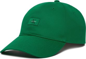 Calvin Klein Cap Calvin Klein Monologo Woven Patch Bb Cap LV04D5077G Gr&uuml;n