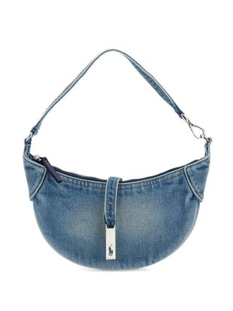 Polo Ralph Lauren Jeans-Schultertasche mit Schnalle - Blau