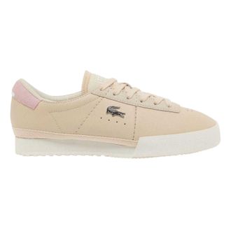 Lacoste Logo Sneaker f&uuml;r Damen, Leder (Naturwei&szlig;)