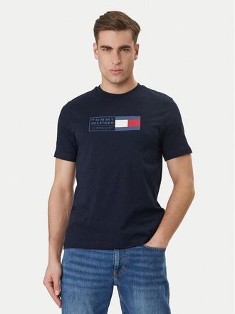 Tommy Hilfiger T-Shirt Brand Love Box MW0MW42366 Dunkelblau Regular Fit