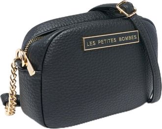 Les P'tites Bombes Sac Bandouliere Ferielle Umhängetasche, Banane, Schwarz