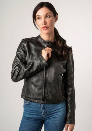 Mauritius Lederjacke 2Wrayla SF mit Rei&szlig;verschluss an den &Auml;rmeln