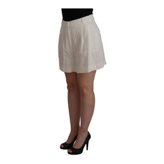 Dolce & Gabbana Wei&szlig;e Strukturierte Culotte-Shorts - - Shorts - Damen - Wei&szlig; - 2XL