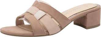 Marco Tozzi Damen Pantoletten mit Blockabsatz Elegant, Rosa (Nude Comb), 39 EU