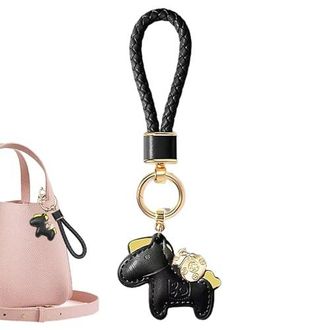 Generico Porte-cl&eacute;s cheval du Nouvel An lunaire - Pendentif de sac en cuir, pendentif de sac de festival du printemps | pour adolescents et adultes, amateurs d