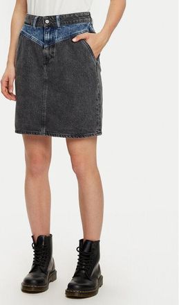 Mustang Jeans Mustang Jeansrock 1016010 Grau Regular Fit