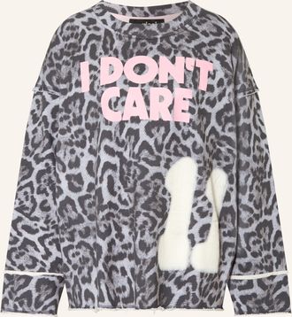 Yippie Hippie Yippie Hippie Oversized-Sweatshirt grau