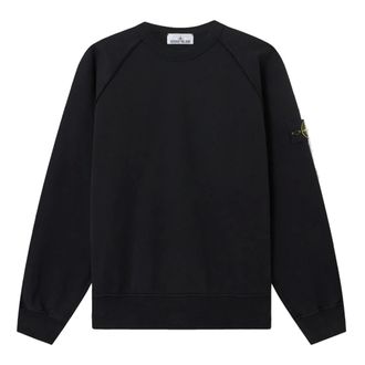 Stone Island Homme, Sweatshirts et sweats &agrave; capuche, Noir, Taille: L Cotton Fleece Crewneck SweaT-shirt