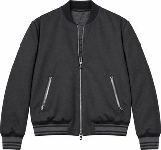 Dolce & Gabbana Veste Bomber en Cachemire - Homme - Vestes - Noir - Taille: XS