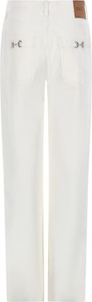 Gucci Loose Fit Cotton Denim Jeans - White