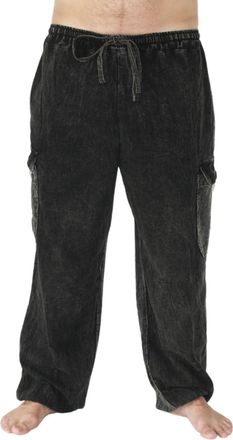 Panasiam Cargo Pants Stonewash, Black, L
