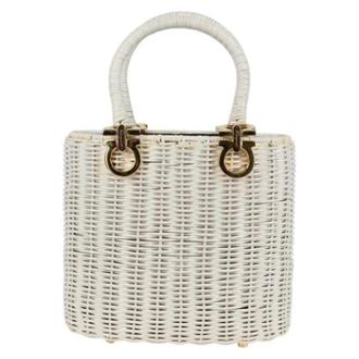Ferragamo Pre-owned Leder Handtaschen - - Pre-owned - Damen - Wei&szlig; - ONE SIZE