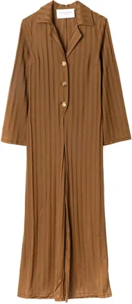 Viktor & Rolf Pinstriped Jumpsuit - Brown