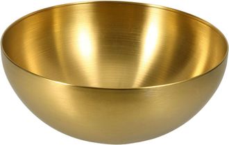 Garneck Edelstahl Salatschüssel Gold Koreanisch Vielseitige Metallschale Für Suppe Nudeln Bbq Leicht Und Komfortabel Für Hause Und Outdoor