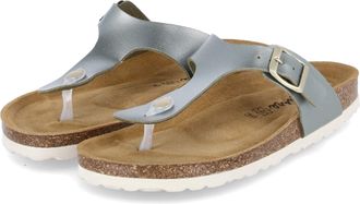 Beliana 0027/299 Platin Nac/408 Olivia Pantolette Synthetik Damen in gr&uuml;n - Gr. 40