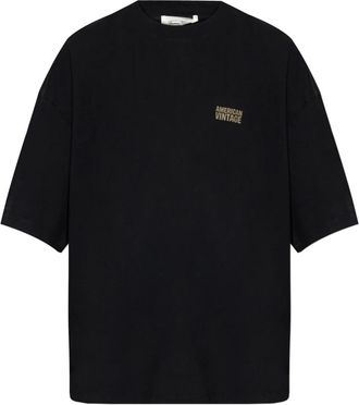 American Vintage Homme, Tops, Noir, Taille: XL Gixy T-shirt