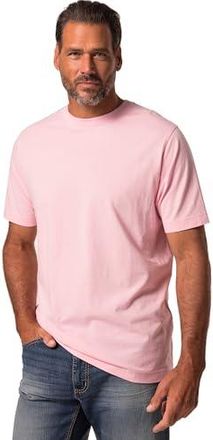 JP1880 Hommes Grandes Tailles L-8XL T-Shirt Basic en Coton peign&eacute;, col Rond - Jusquau 8 XL Rose 3XL 702558502-3XL