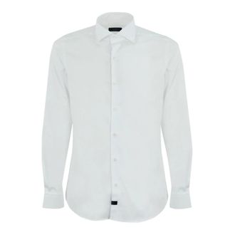Fay Hemd mit franz&ouml;sischem Stretch-Kragen - - Shirts - Herren - Wei&szlig; - 2XL