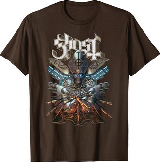 Ghost Phantomime On Brown T-Shirt