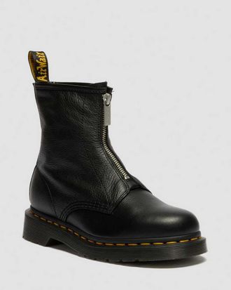 Dr. Martens 1460 Soft Leder Stiefel Mit Reissverschluss in Schwarz, Gr&ouml;&szlig;e: 36