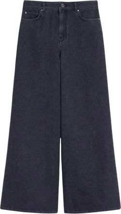 Max Mara Femme, Jeans, Gris, Taille: 40 FR Jeans en denim de coton doux