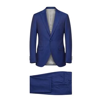 Paoloni Einknopf Sakko - - Suits - Herren - Blau - L