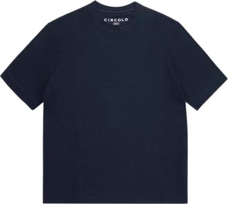 Circolo 1901 Homme, Tops, Bleu, Taille: 2XL Piquet T-Shirt