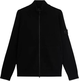 Stone Island Ghost Cardigan - - Knitwear - Herren - Schwarzk - L