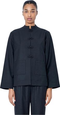R&oacute;he Pankou Verschluss Jacke - - Jackets - Damen - Schwarzk - 2XS