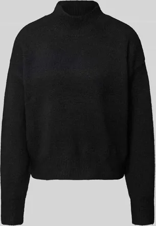 Neo Noir Turtleneck-Pullover mit Woll-Anteil und Rundhalsausschnitt