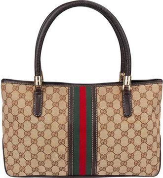 Gucci Crossbody Bags - Gucci GG Monogram Sherry Line Handbag - Gr. unisize - in Braun - für Damen