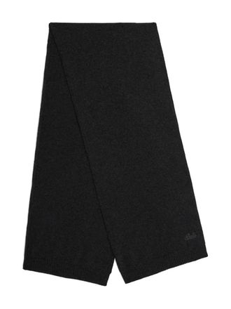 Bally &eacute;charpe en maille unie &agrave; logo - Gris